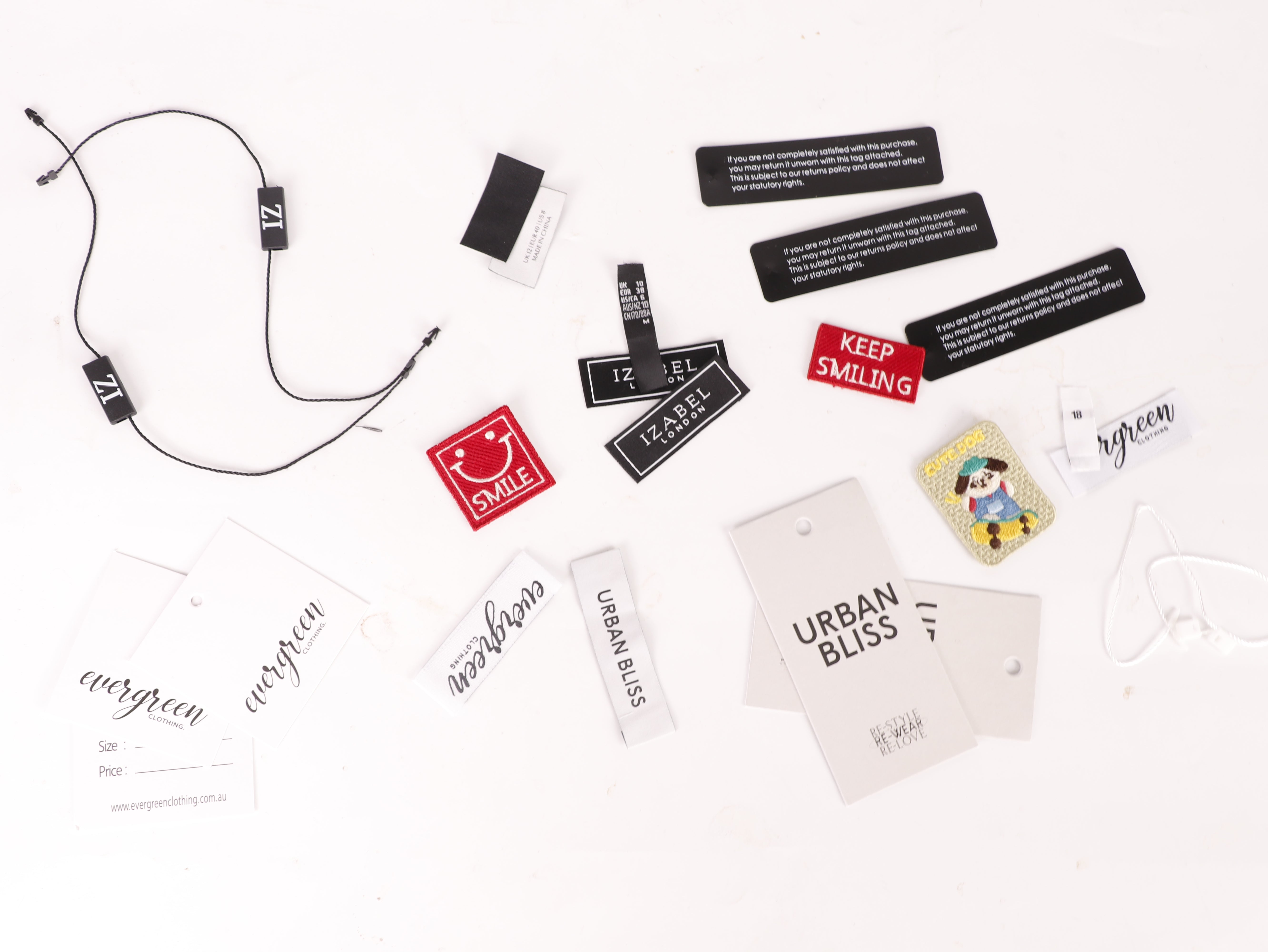 labels hang tags – SL Elastic